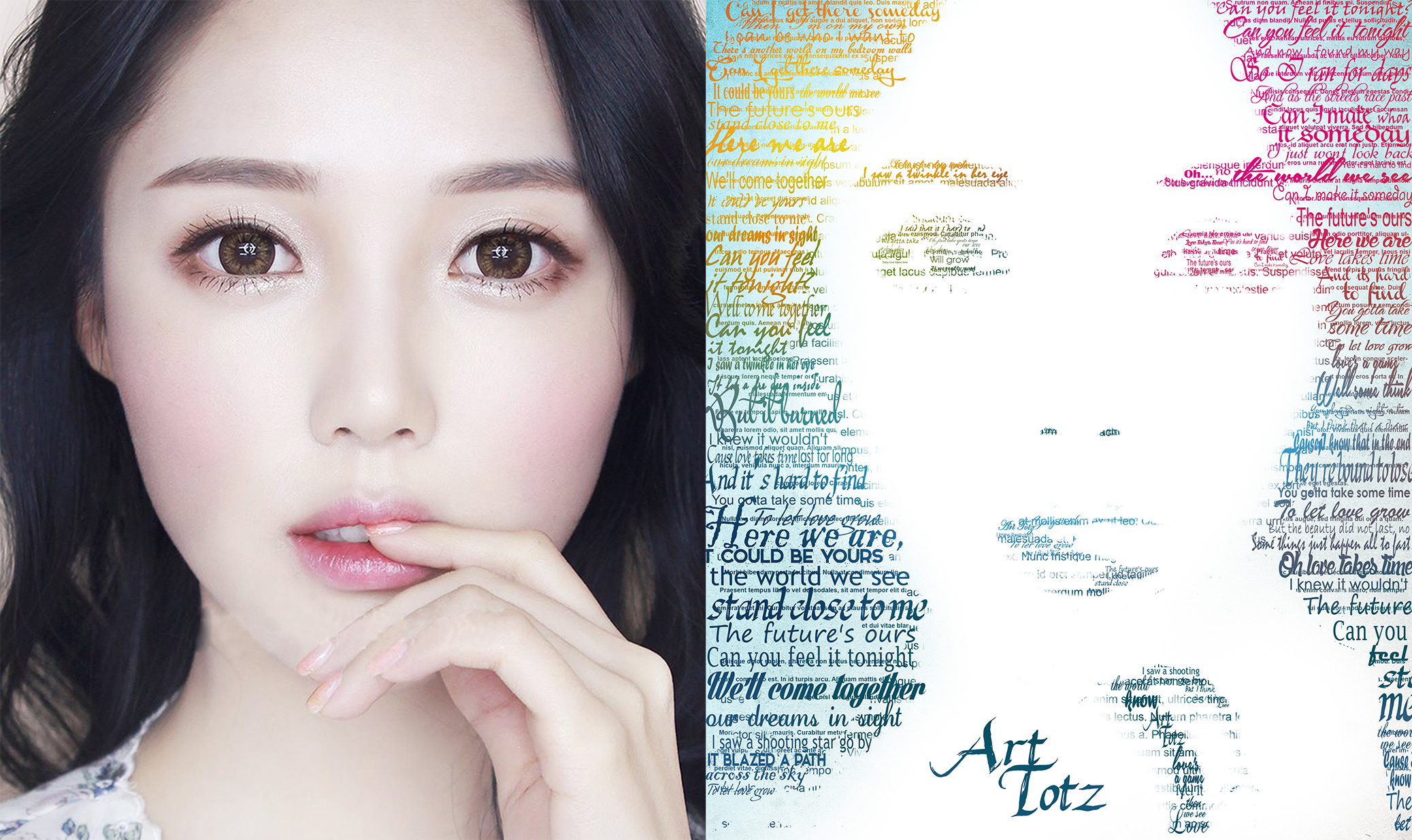 Typographic Portrait - AnyTask.com