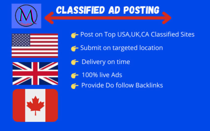 I Will Submit 40 Free Classified Ad Posting In USA, UK, And Canada ...