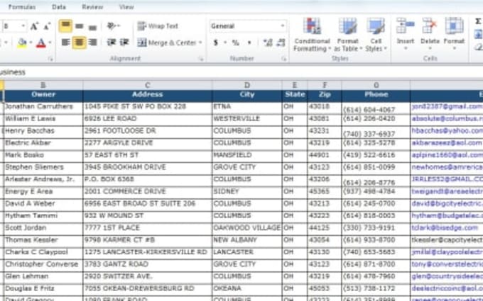 I will find targeted email list for your business - AnyTask.com