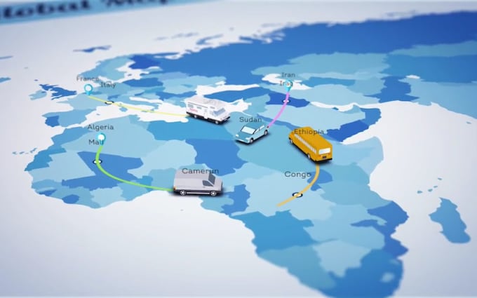 I will do 3D Google Maps, Zooming earth, Travel Route map animation ...