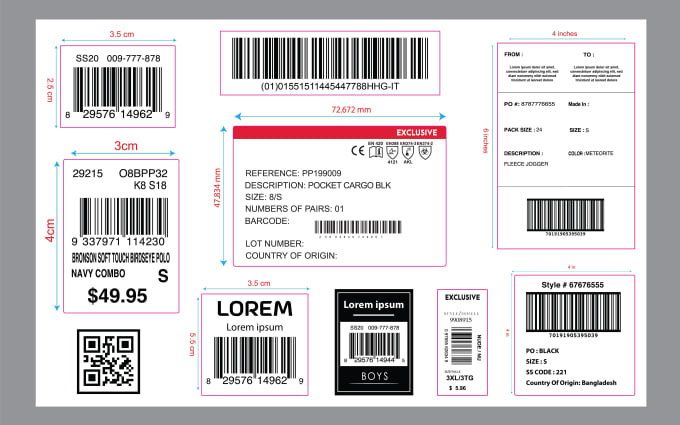 I will create readable barcode for tags, label, sticker within 24hrs ...