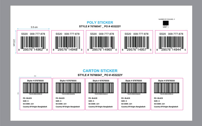 I will create readable barcode for tags, label, sticker within 24hrs ...