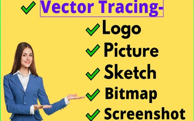 Vector Tracing, Vectorize, Vector Trace & Raster to Vector - AnyTask.com