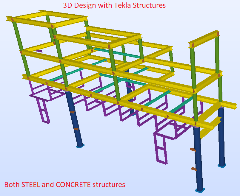 Steel and concrete design with Tekla Structures - AnyTask.com