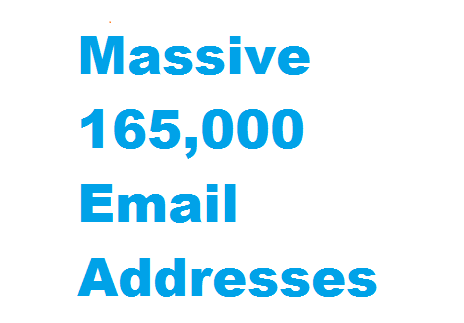 I Will Provide You With 165,000 Pieces Active Email Addresses For Your ...