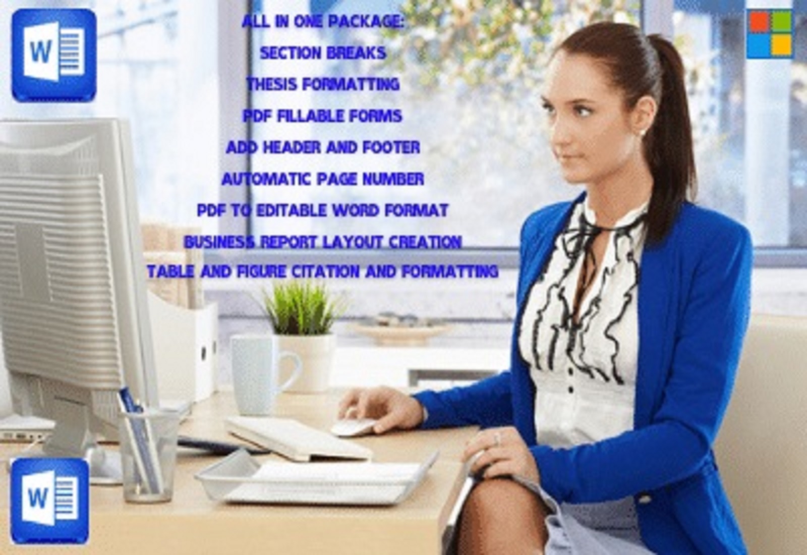 Microsoft word document format, edit, fast typing, data entry on ...