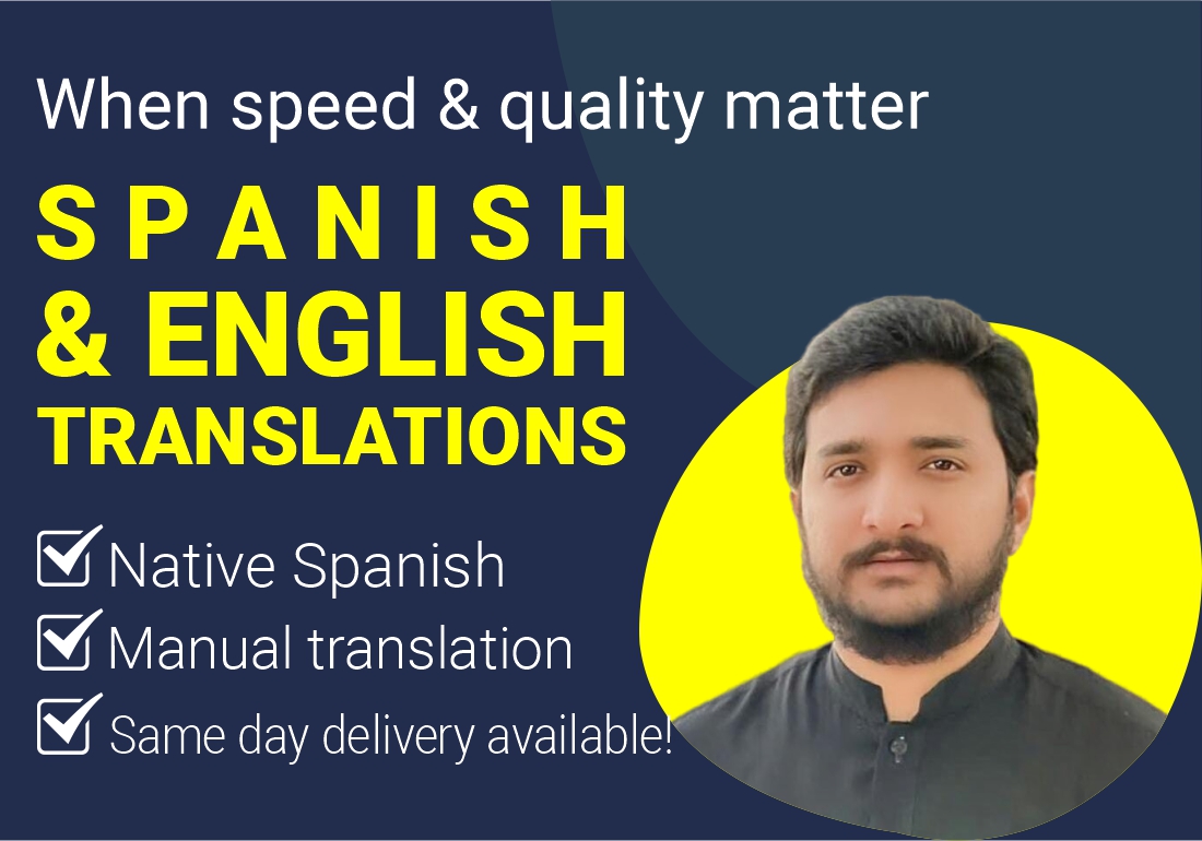 I Will Translate English To Spanish With Proper Grammar - AnyTask.com