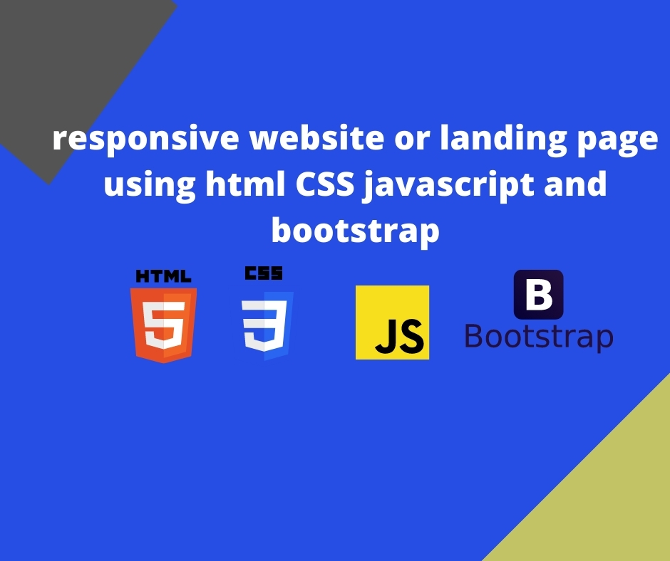 I will create a responsive website or landing page using html CSS ...