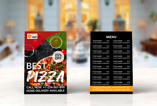 I will design Professional And Modern Table Tent - AnyTask.com