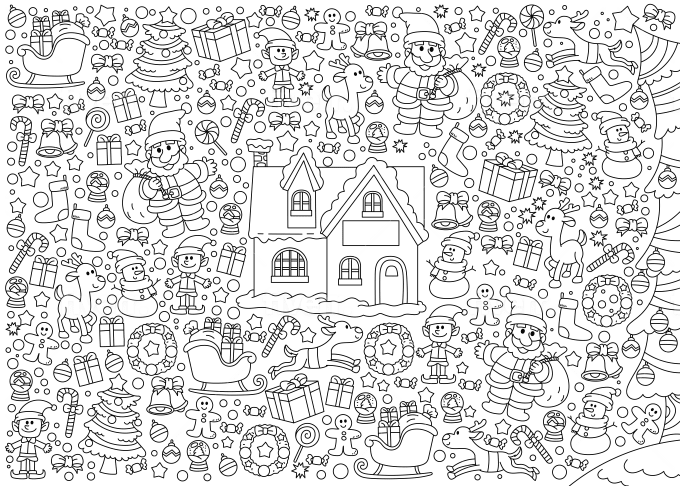 I will draw an amazing coloring book pages for adult and kids - AnyTask.com