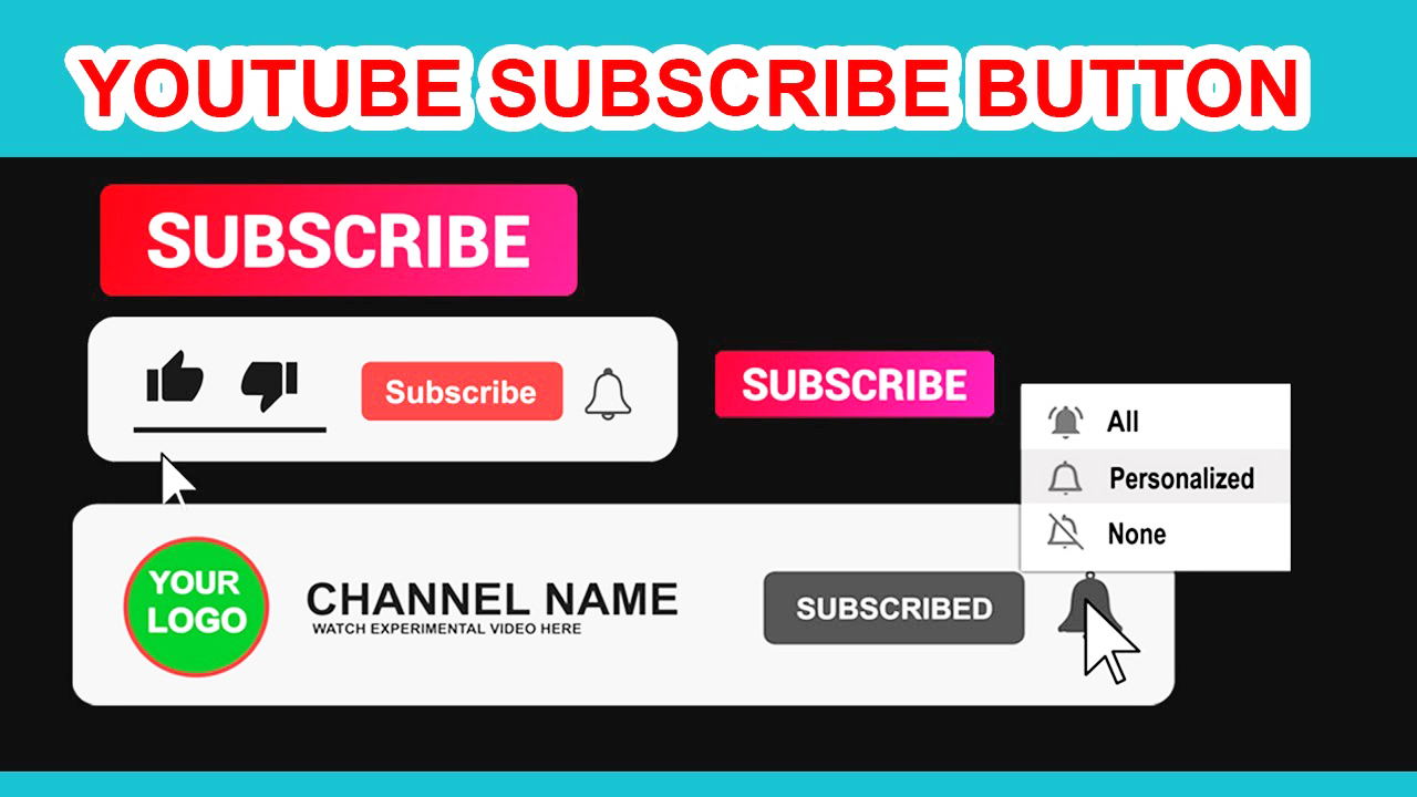 create YouTube subscribe button animation - AnyTask.com