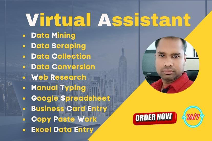 I will be your virtual assistant for data entry, Copy paste, scraping - AnyTask.com