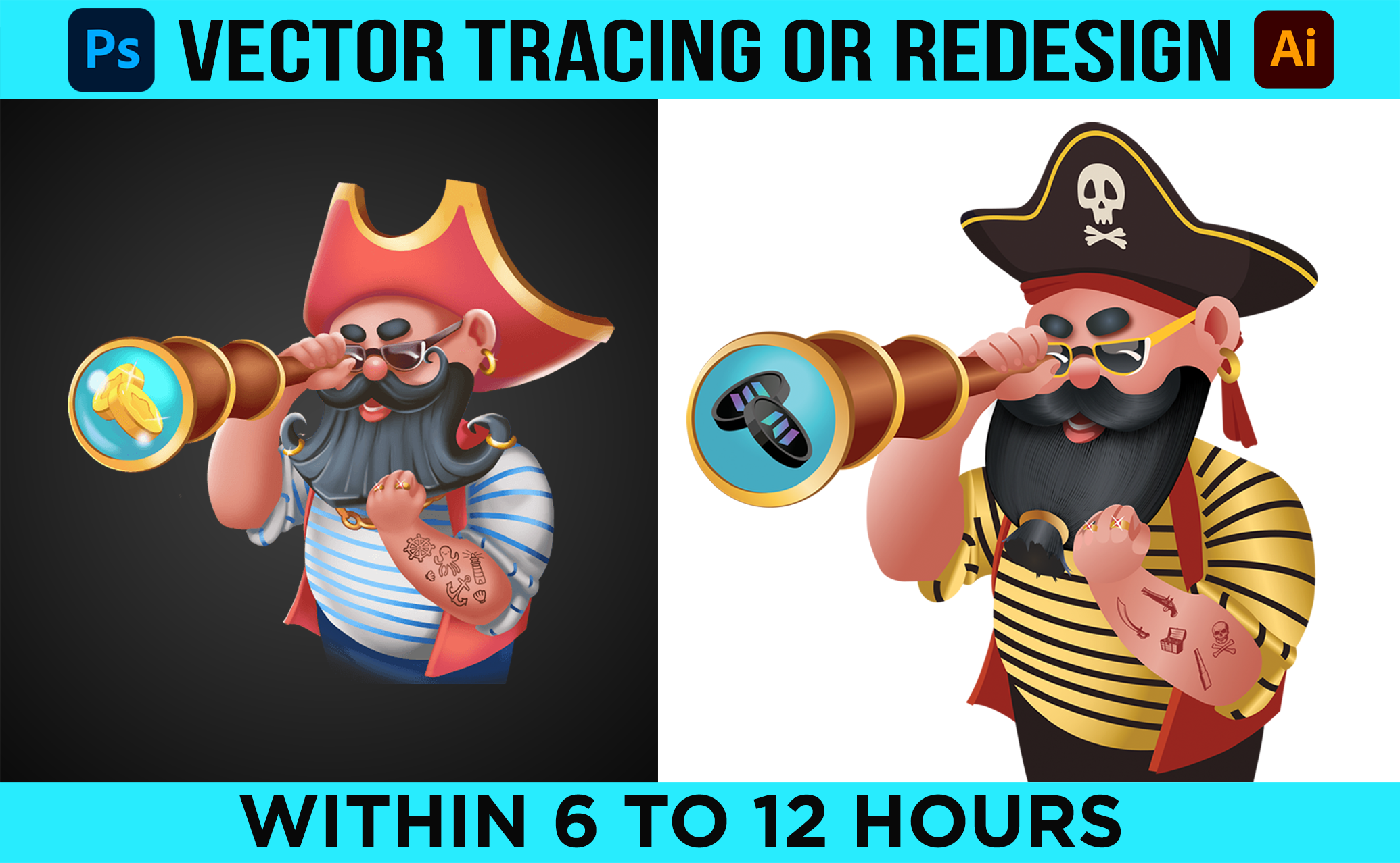Professionally Vector Tracing, Redraw, Redesign any Image Logo to ...