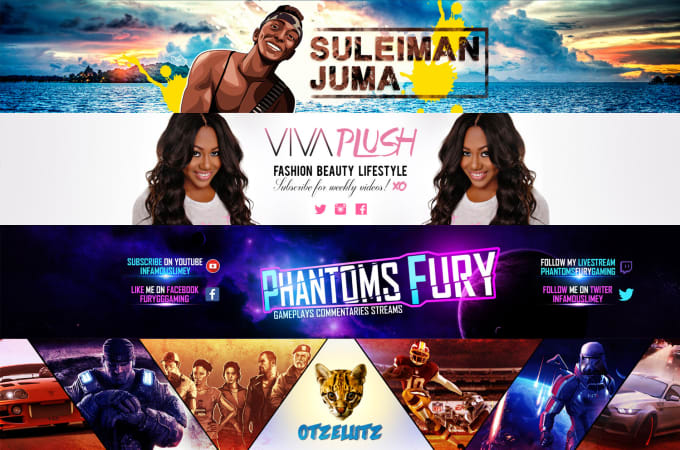 I will design an outstanding YouTube banner - AnyTask.com