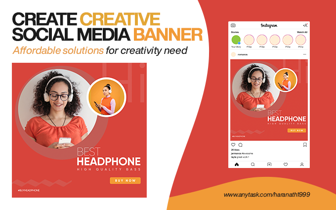 I create Creative social media banner design - AnyTask.com
