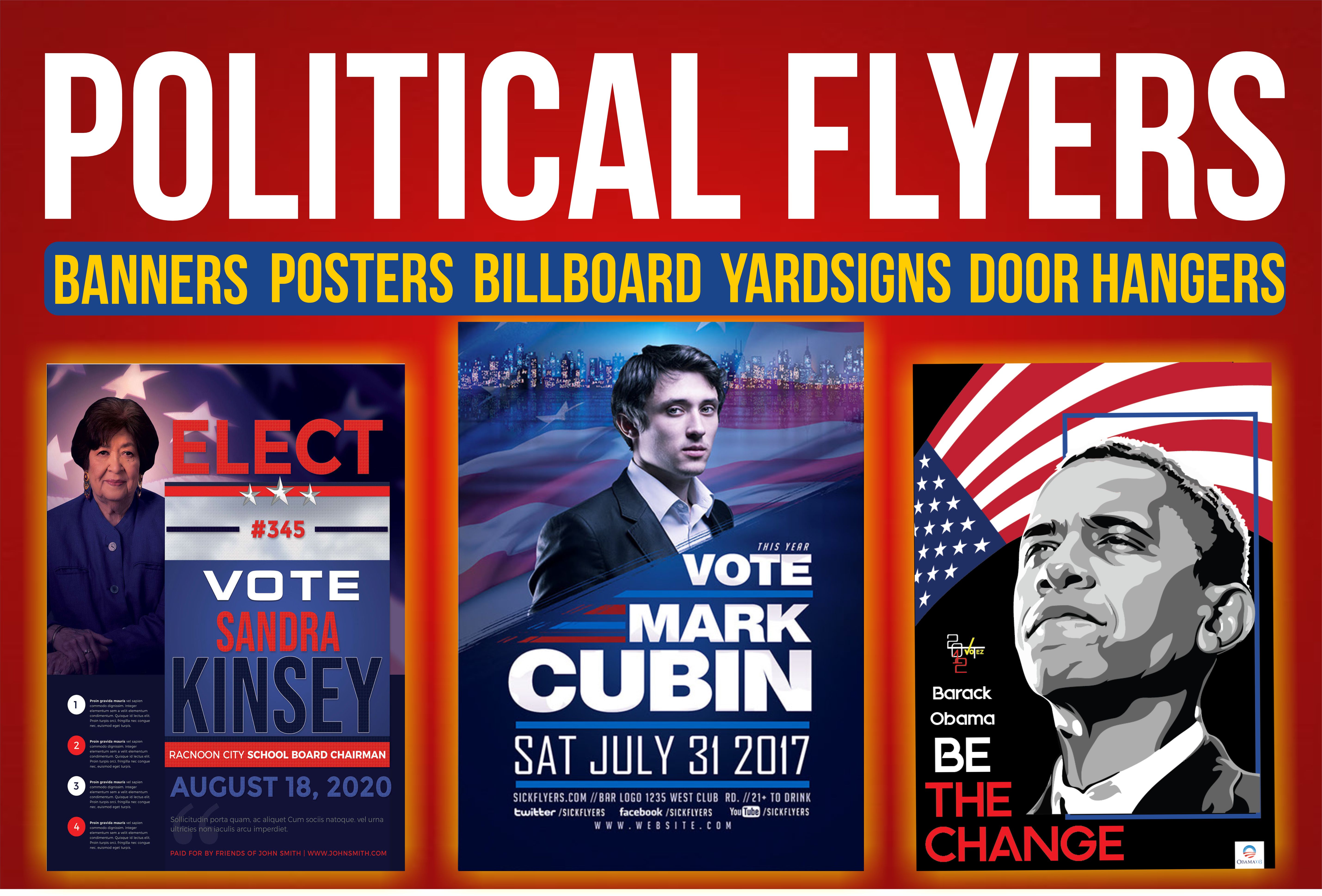 I Will Design Political Flyer, Poster, Postcard, Logo and Banner for ...