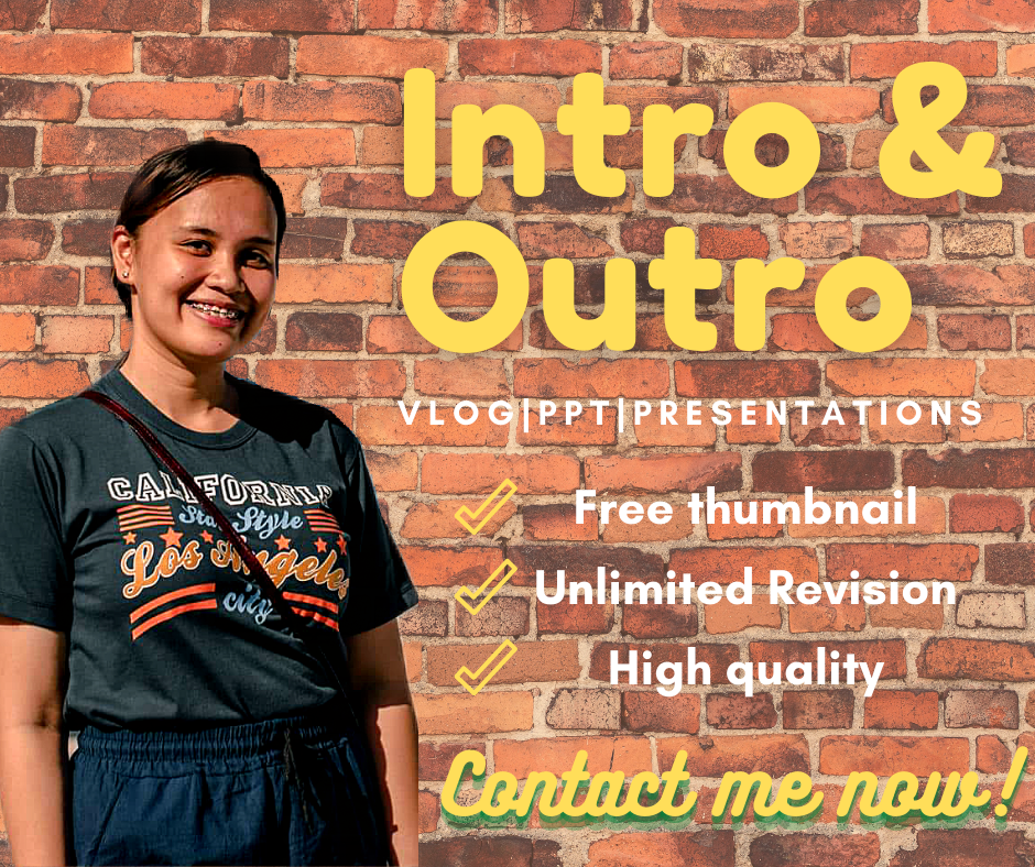 Vlog, Ppt and presentations outro and intro - AnyTask.com