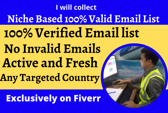 I will provide active and valid email list for your email marketing ...