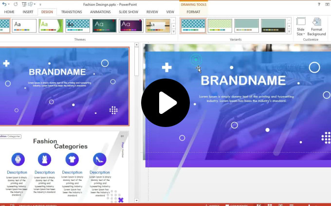 Professional PowerPoint animated presentation slide, template, video ...