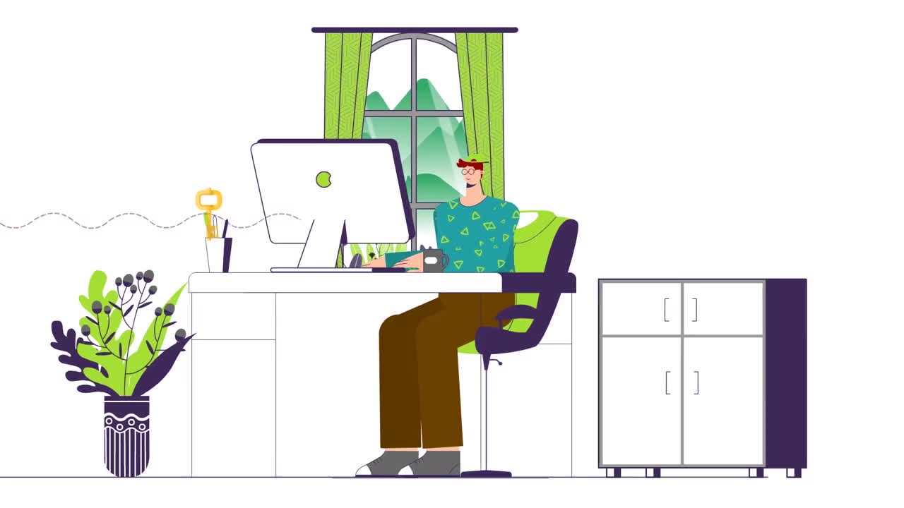 Professional 2D Animation Explainer - AnyTask.com